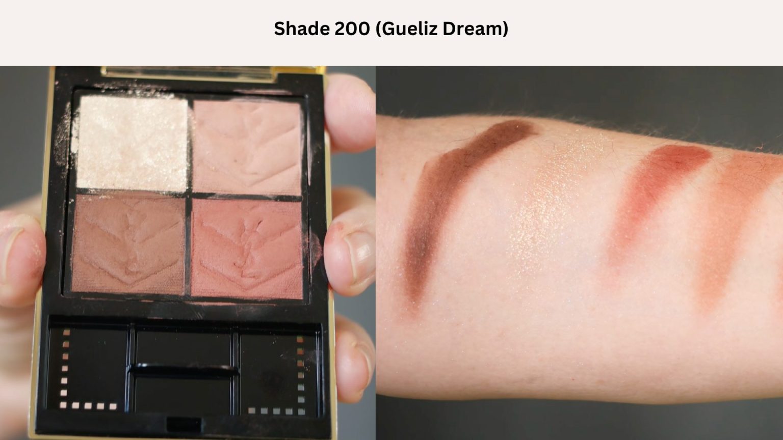 YSL Couture Mini Clutch Eyeshadow Quads – Arm Swatches